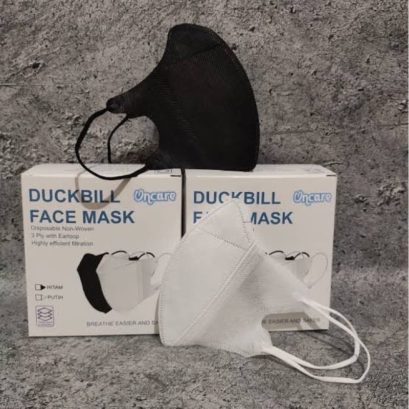 [Duckbill Mask ] 50pc Adult 3D Mask Earloop 50pc/1box Vshape Sotck ...