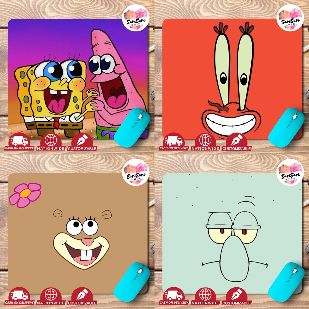 Spongebob Mousepad | Spongebob Squarepants Mouse pad | Patrick Mouse ...
