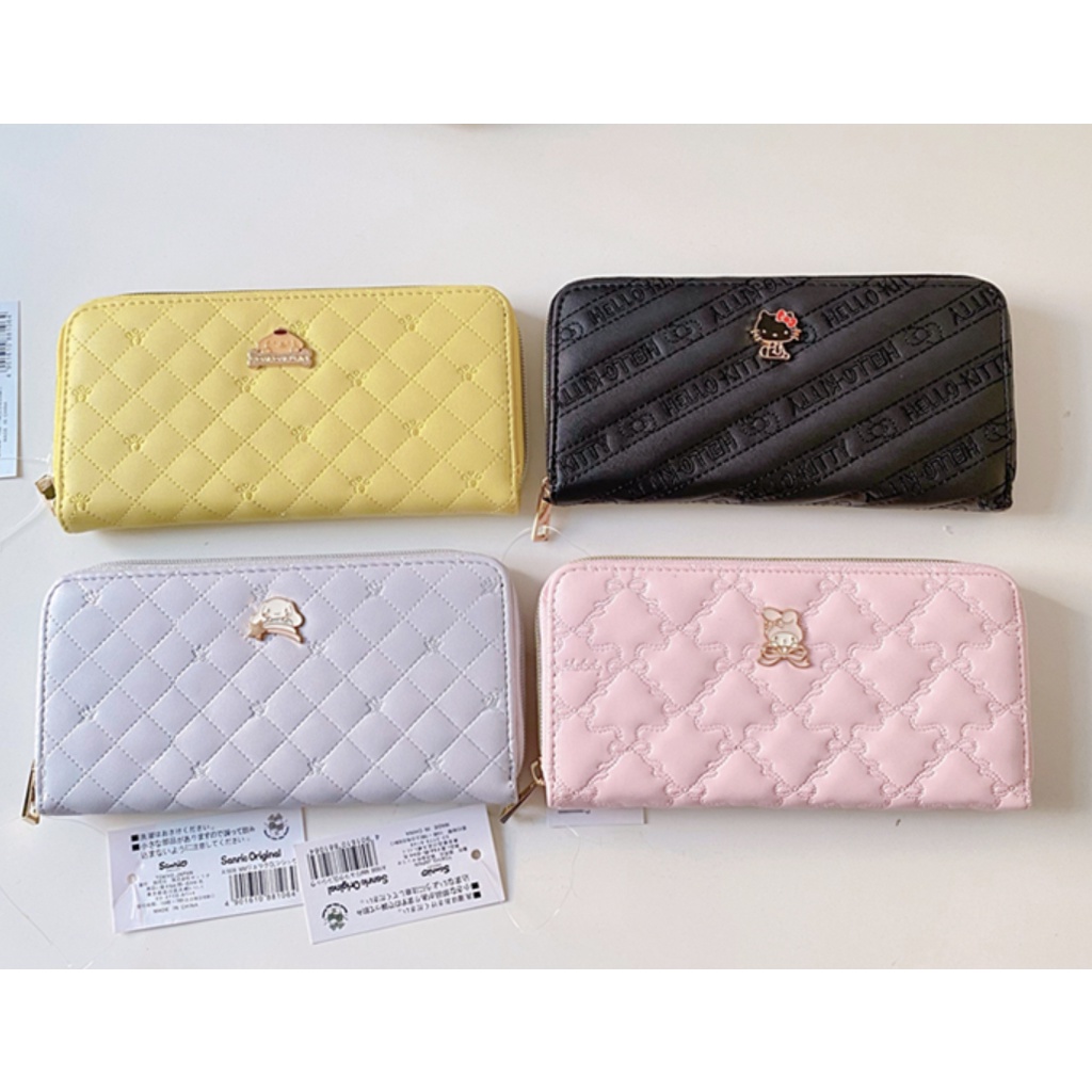Sanrio Characters Hello Kitty Pompompurin Cinamoroll Melody Wallet ...
