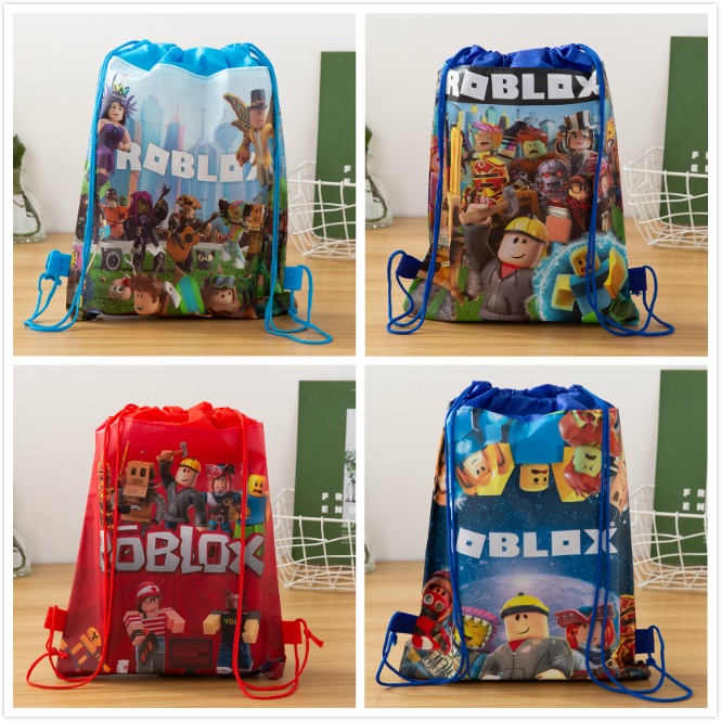 Roblox Cartoon Drawstring Bag School Backpack for Boy Girls Satchel ...