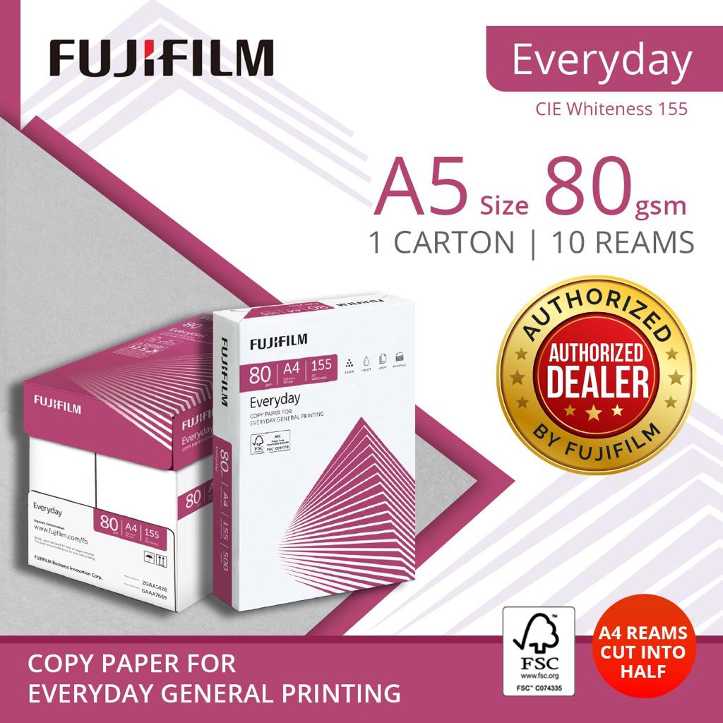 Fujifilm Everyday A5 80gsm (10 Reams / 1 Carton) | Shopee Singapore