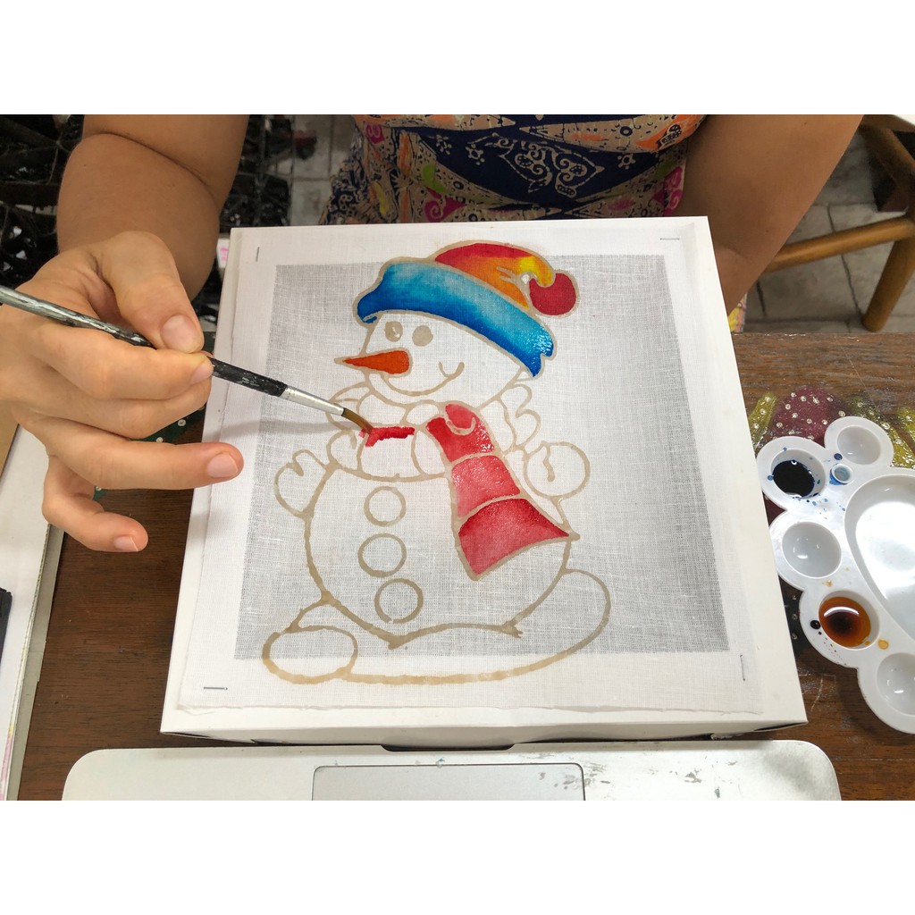 Christmas design for DIY Batik Painting ~ Authentic Malaysian Batik ...