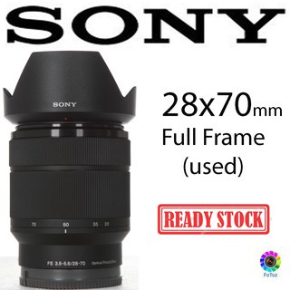 Sony 28-70mm F3.5-5.6 FE OSS Interchangeable Standard Zoom FE Lens (Display set unit) | Shopee ...