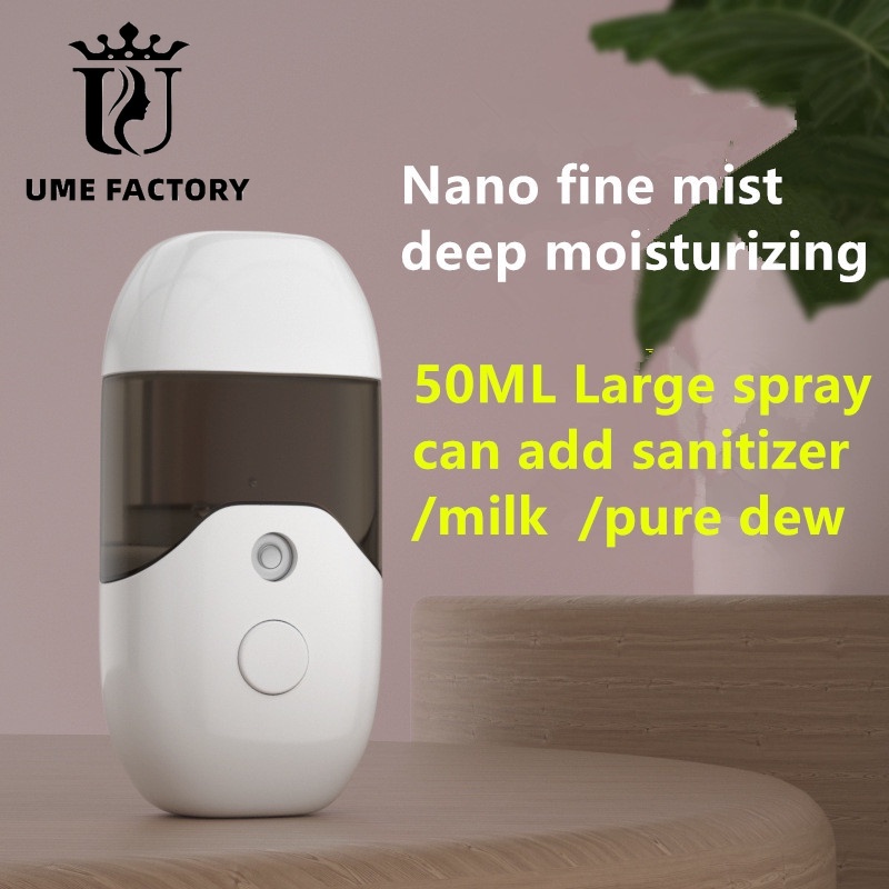 50ML USB Nano Facial Humidifier alcohol Spray Bottle Disinfectant Spray ...