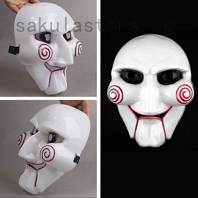 Saw Halloween Cosplay Mask Head Creepy Scary Mask Costumes Horror Mask ...