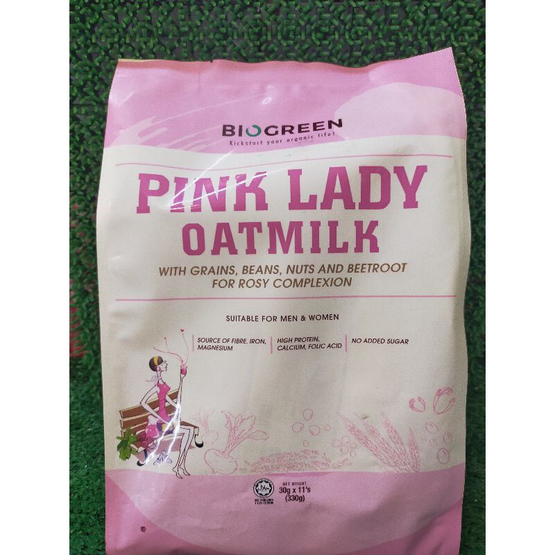 BIOGREEN Pink Lady OatMilk, 30g x 11's(330g)(Exp:15/09/2025) | Shopee Singapore