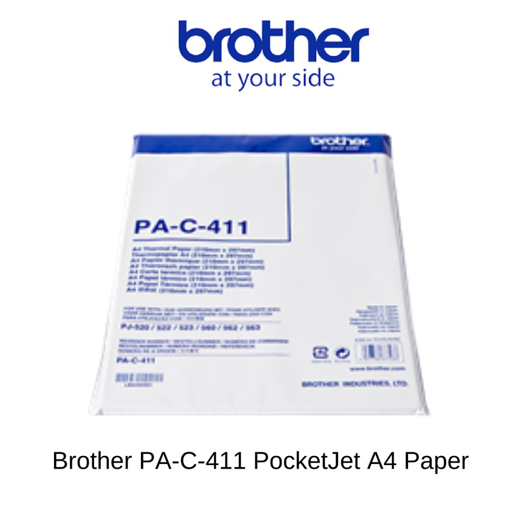 Brother PA-C-411 PocketJet A4 Paper | Shopee Singapore