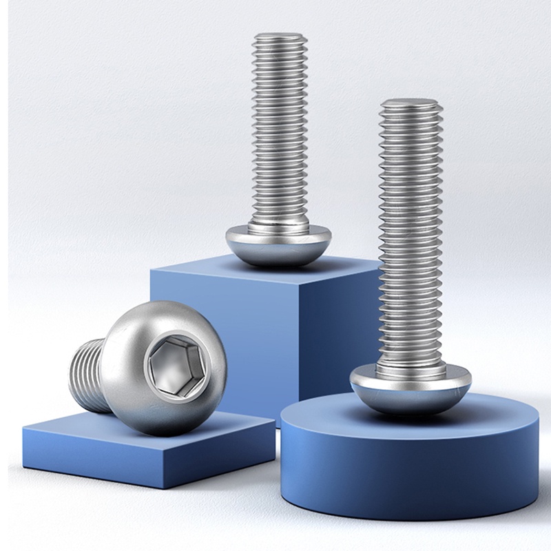 M3 M4 M5 Button Head Screw Truss Round Inner Hex Bolt Socket Cap Screws 8892