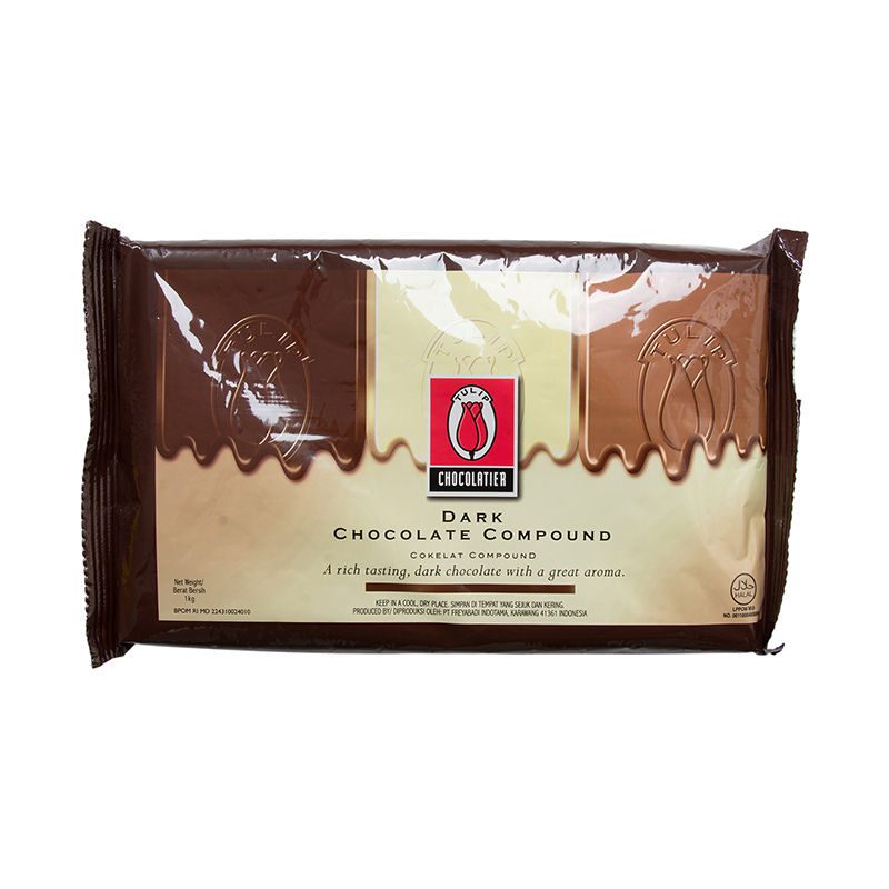 Dark Chocolate Compound Tulip Chocolate 1kg | Shopee Singapore