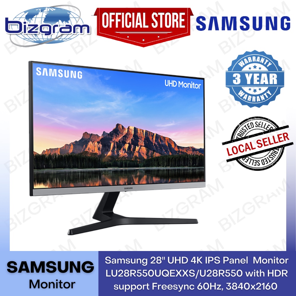 Samsung 28" UHD 4K IPS Panel Monitor LU28R550UQEXXS/U28R550 with HDR ...