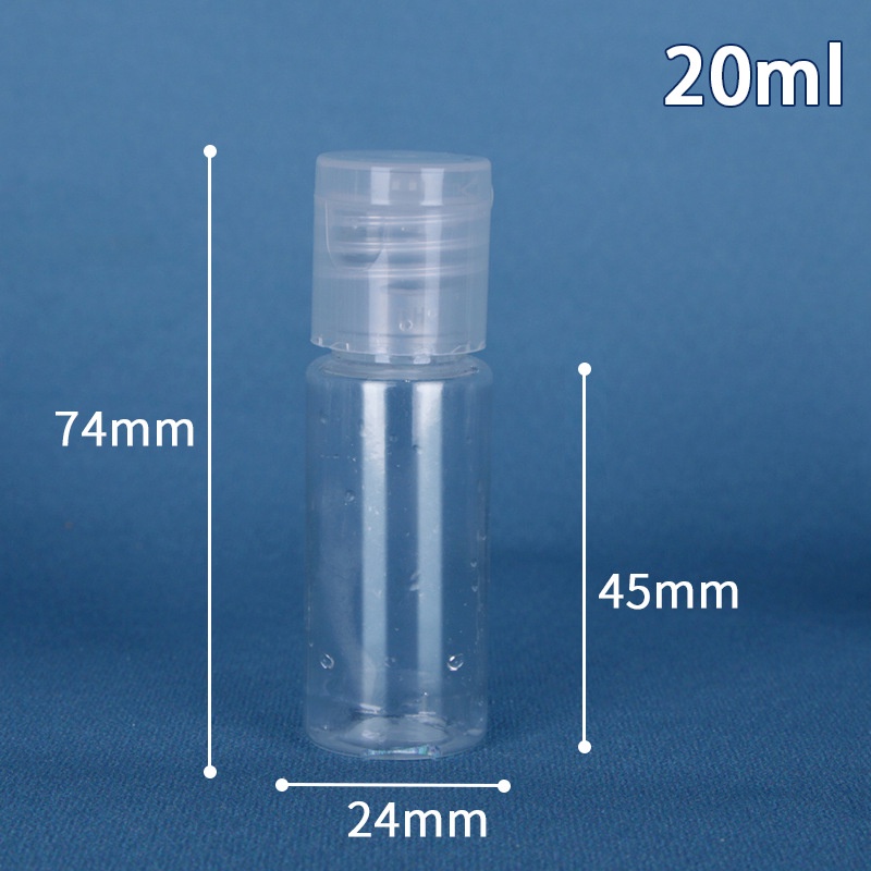 1pc 10/20/30/50/60/100ml Plastic Flip Cap Bottles Empty Vail for Travel ...