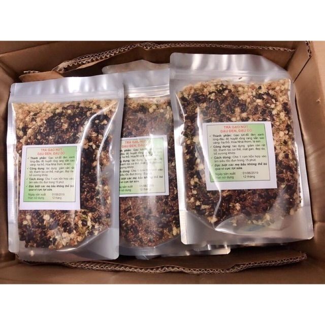Pre-roasted brown rice and black bean jasmine tea, 1kg pack | Shopee ...