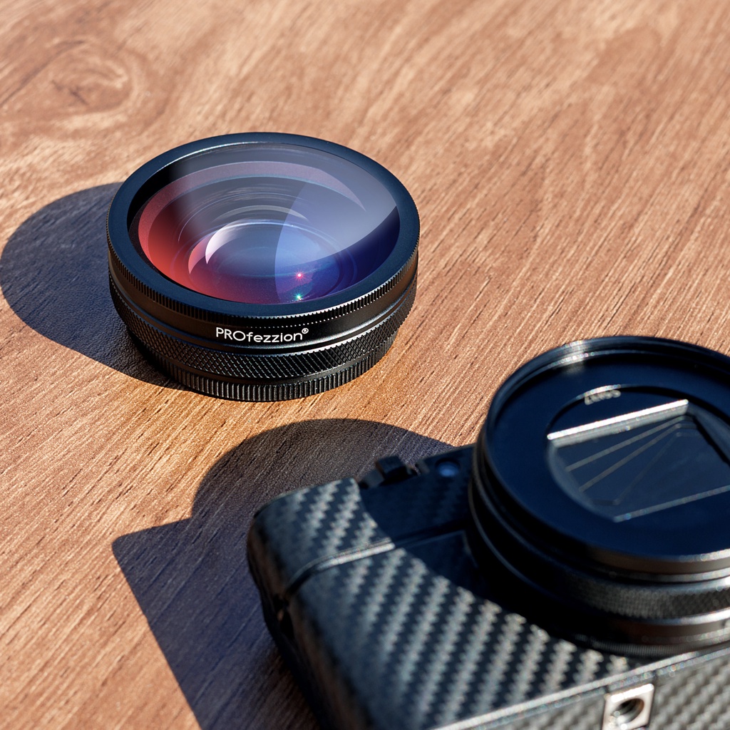 PROfezzion 2-in-1 Add-on Lens Wide-angle + Macro For Camera Sony ZV-1 ...