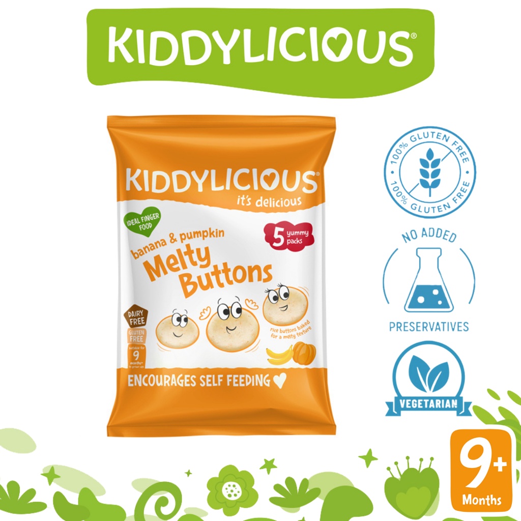 [Bundle of 2] Kiddylicious Melty Buttons Banana & Pumpkin 30g | Shopee ...