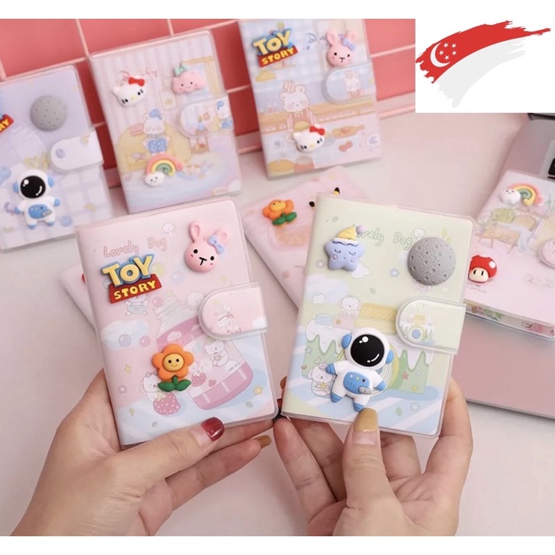 [SG STOCK] Cute 3D Stickers Mini Notebook Children Gift Birthday Goodie ...
