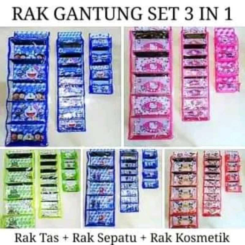 Hbo 3 In 1 Rack Set (bag Rack + Rack + Hijab Rack) | Shopee Singapore