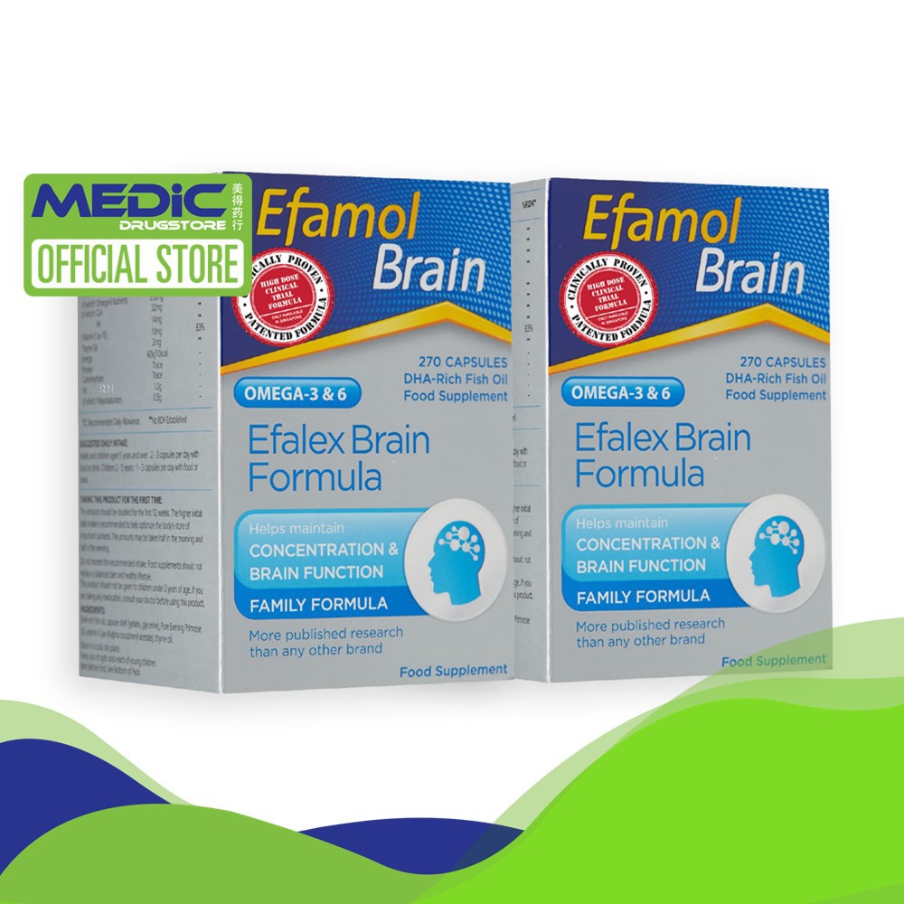 [Bundle of 2] Efamol Efalex Brain Formula [Value Pack] 540s - By Medic ...