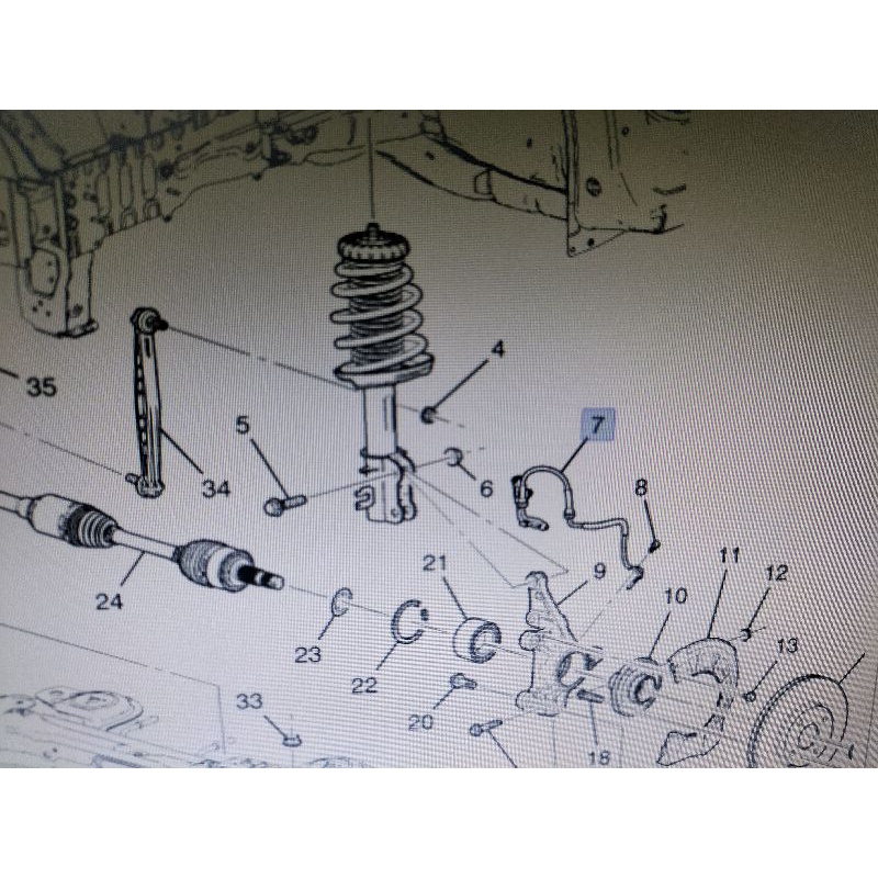 Wheel speed sensor Aveo Sonic/speed sensor Right chevrolet Aveo Sonic ...