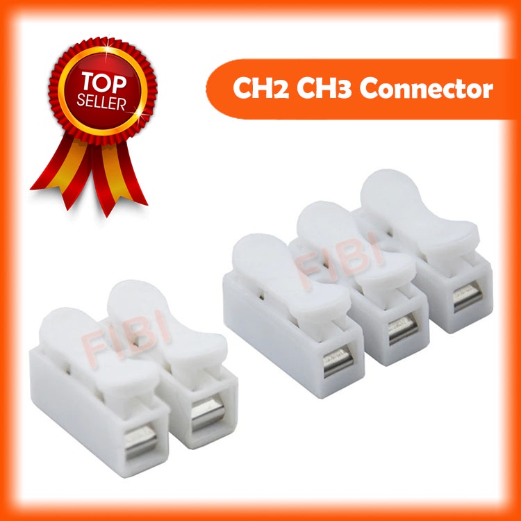 CH2 CH3 Fast Wire Connector Reusable Terminal Block Safe Spring Quick ...