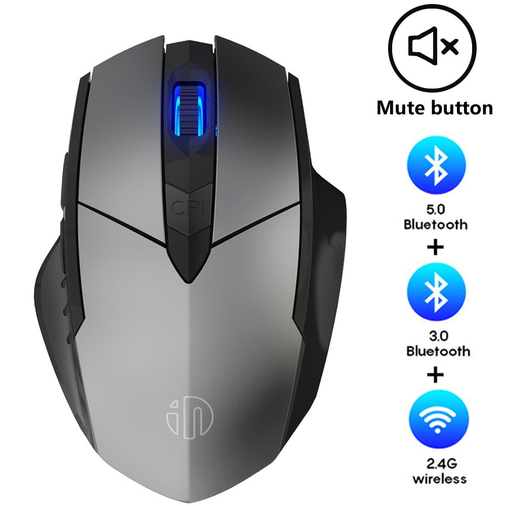 Bluetooth 2.4G USB Wireless Mouse for Computer Laptop PC Silent ...