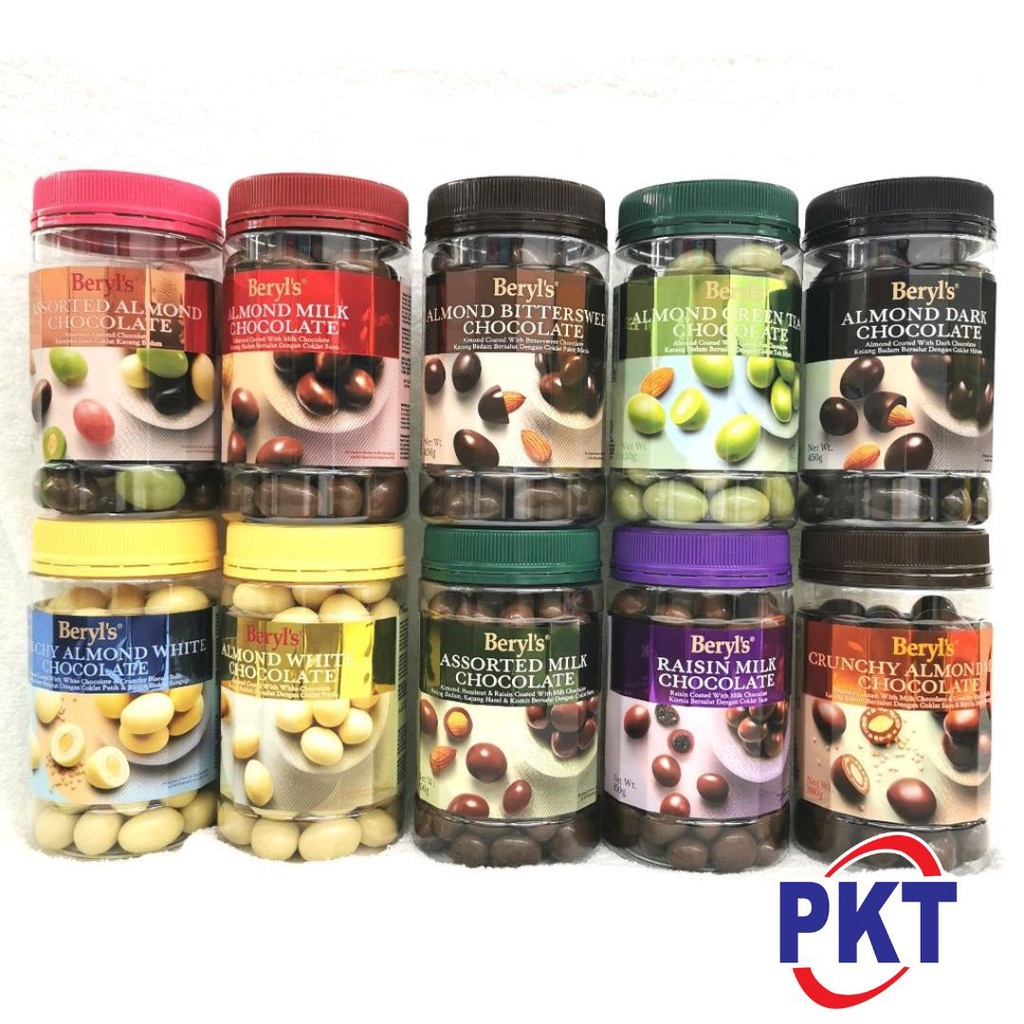 BERYL'S ALMOND CHOCOLATE JAR 370g 400g | Shopee Singapore