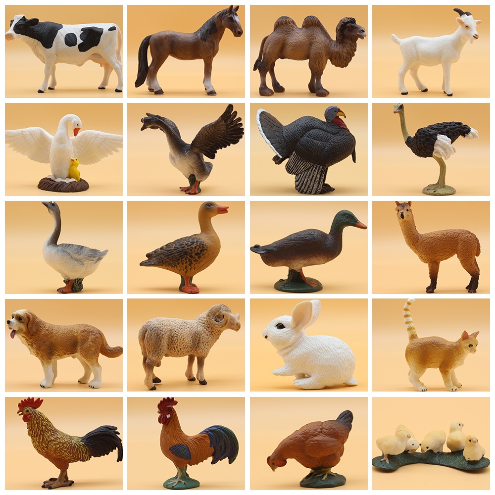 Poultry Animals Farm Model Simulation Chicken Dog Big Buffalo Sheep ...