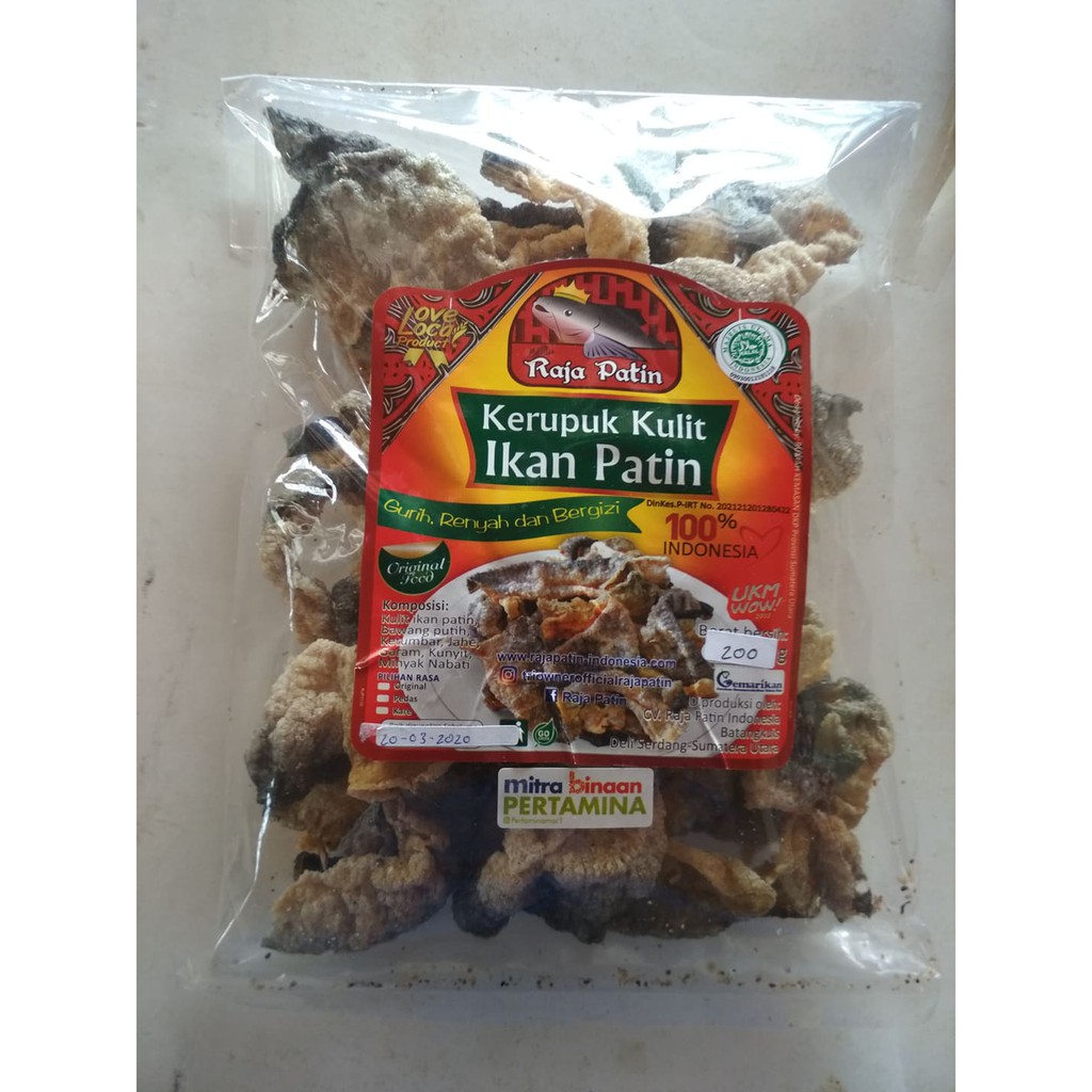 Patin Fish Skin Crackers 200 grams - Original Padang | Shopee Singapore