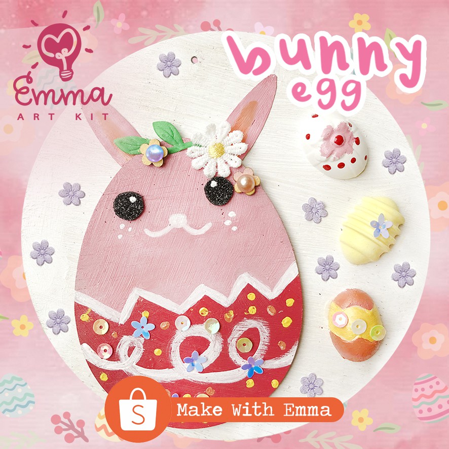 Emma Art Kit: The Bunny Egg. Complete Art Set w/ Paint for Kids ...