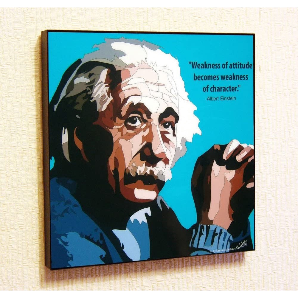 Albert Einstein Poster POP ART canvas Quotes wall decals framed ...
