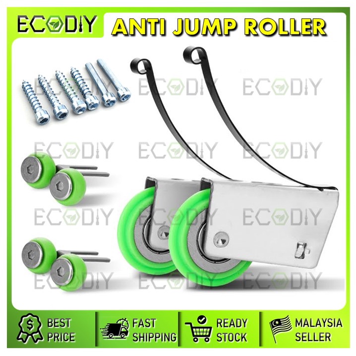 ECODIY Sliding Door Roller Anti Jump Door Roller Heavy Duty Series ...