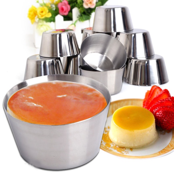 Set of 5 Stainless Steel Flan Cake Molds (all sizes) | Shopee Singapore