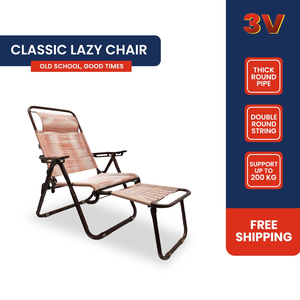 3V LAZY CHAIR, Sturdy Built Old School Relax Chair / Reclining Chair ...