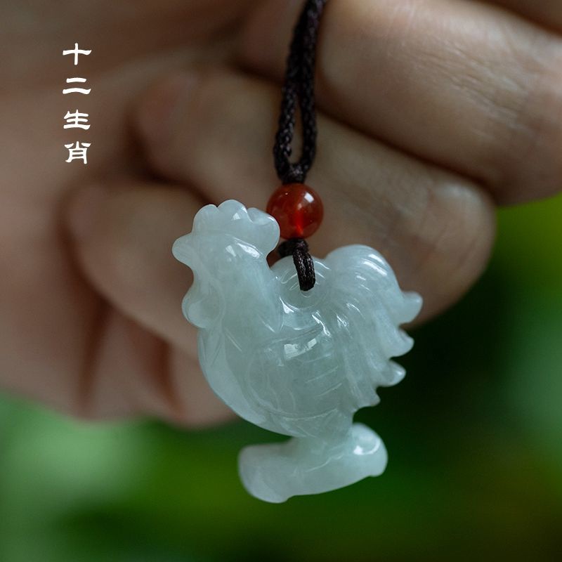 Natural A cargo stereo zodiac jade pendant rat ox tiger rabbit snake ...
