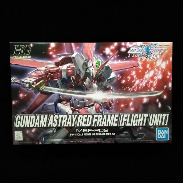 Bandai HG Seed 58 1/144 Gundam Astray Red Frame Flight Unit Plastic Model Kit Gunpla | Shopee ...
