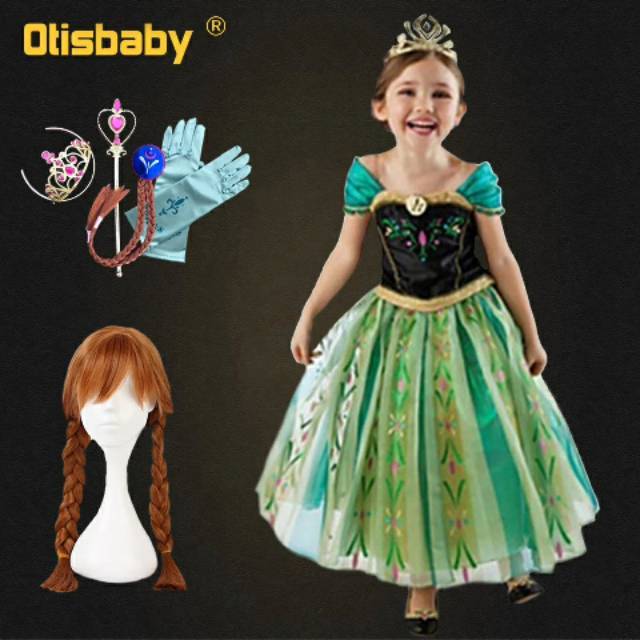 Anna Ana Frozen Costume Set | Shopee Singapore