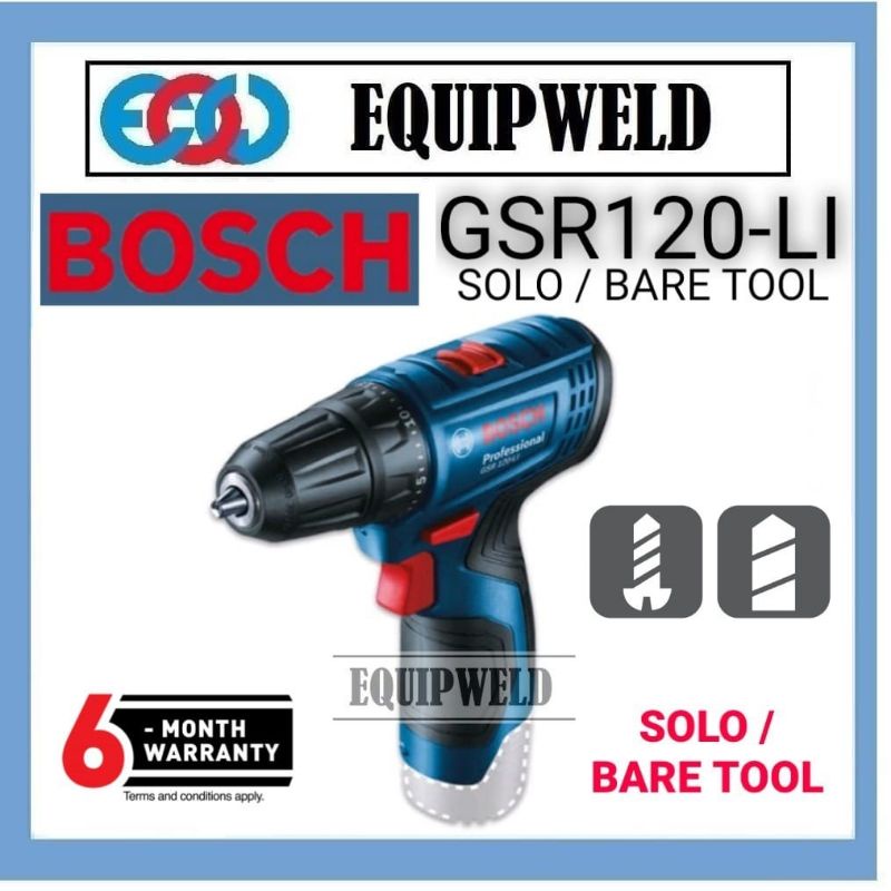 BOSCH 12V GSR120-LI GEN 2 CORDLESS COMPACT DRILL DRIVER 30NM (SOLO ...