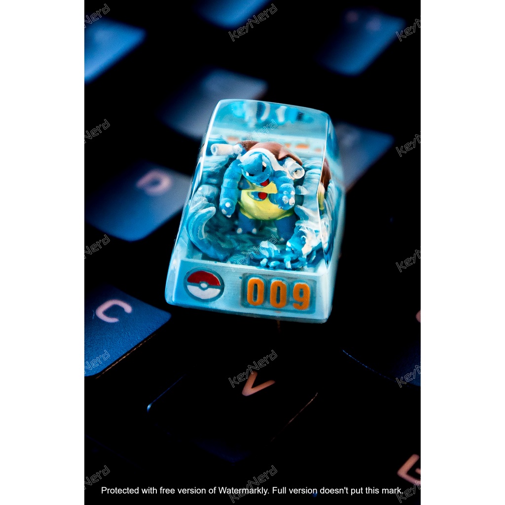[009 - Blastoise] Keycap resin pokemon - Mechanical Keyboard Button ...