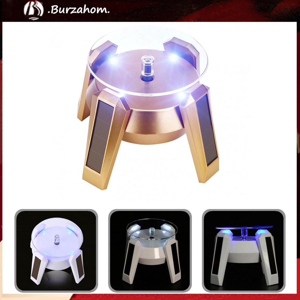 BUR_ 6 Color Solar Display Stand Airship UFO 360 Degrees Rotating ...