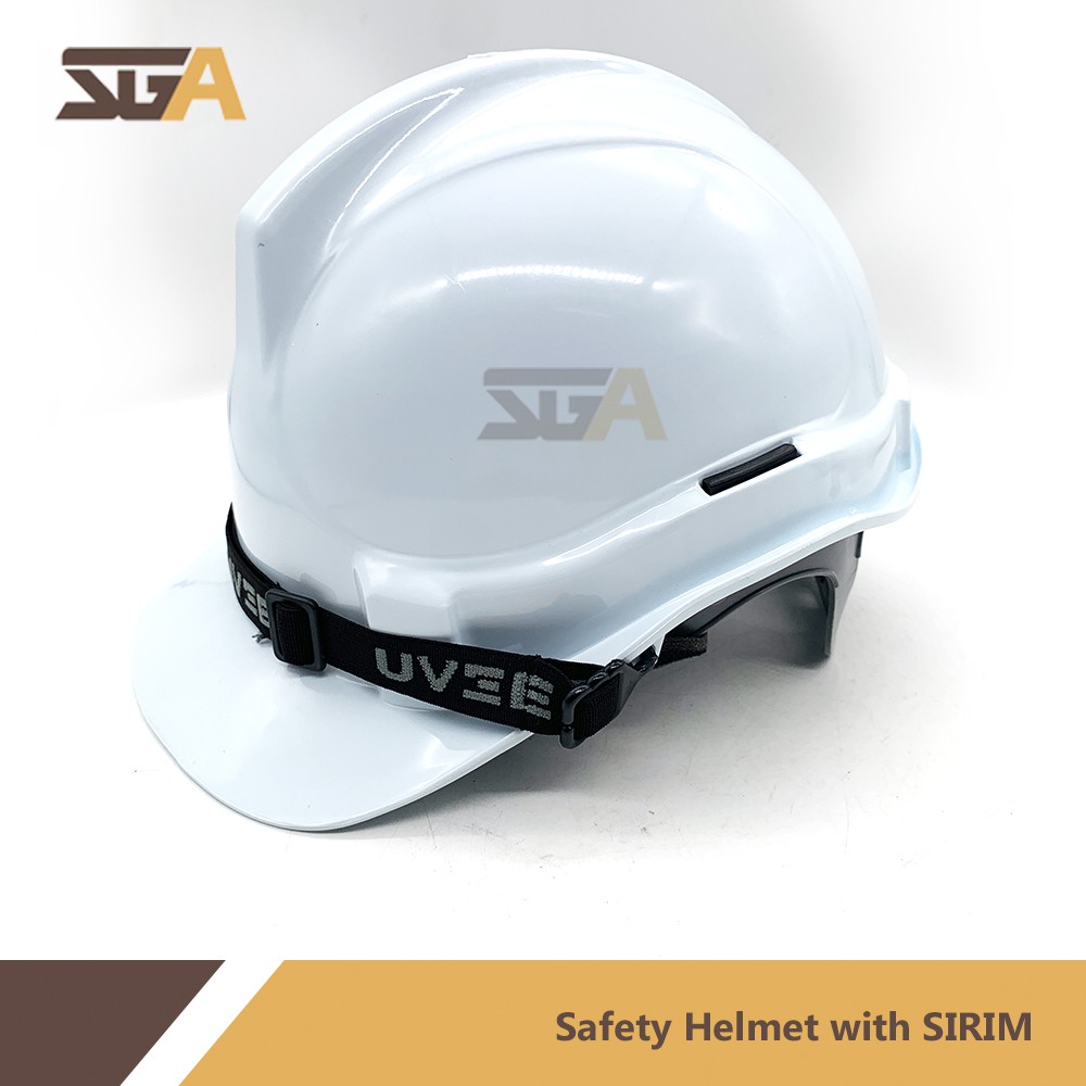 UVEE Professional Industrial Safety Helmet ( WHITE ) Slide Lock ...