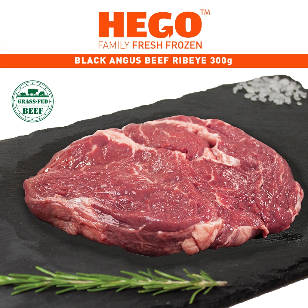 Hego | Black Angus Beef Ribeye 300g | Chilled | Halal | Shopee Singapore