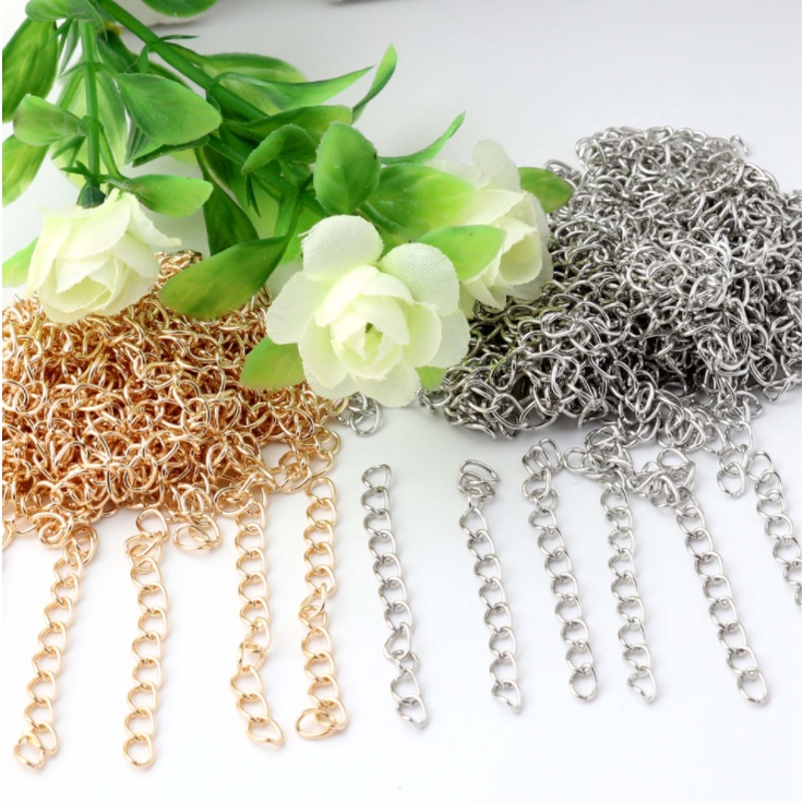 DIY jewelry accessories extended chain tail chain 7cm adjustable ...