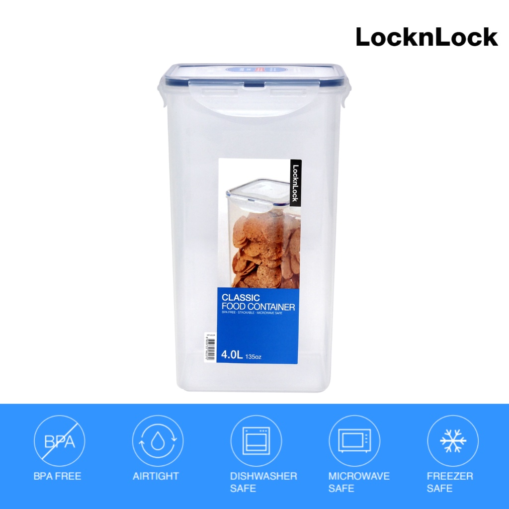 LocknLock Official Classic Airtight Food Container 4.0L (HPL-822R ...