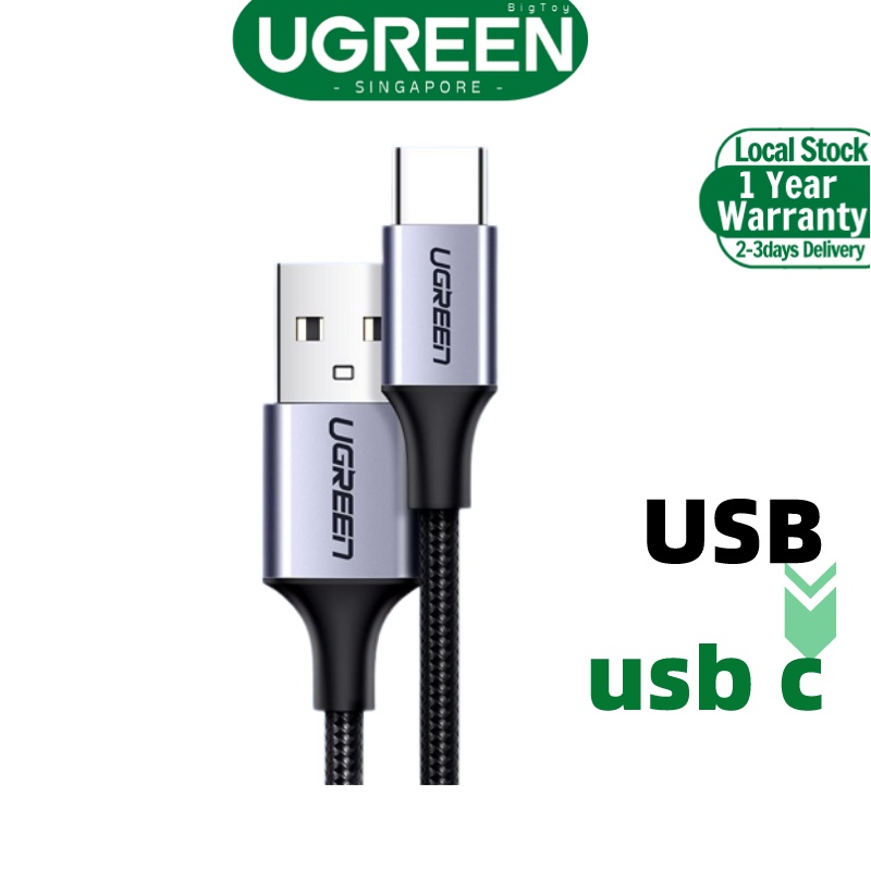 UGREEN USB C Cable Type C Cable, USB A to USB C Lead, QC 3.0 Fast ...