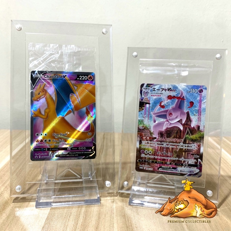 Pokemon TCG Acrylic Display for sealed Pokemon Promos Japanese/English ...