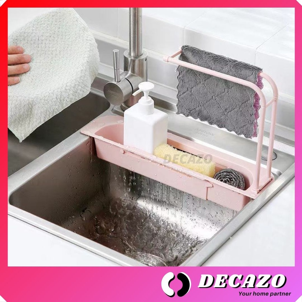 Rak Penapis Sinki 2 in 1 Adjustable Sink Rack Basket Holder Dishwashing ...