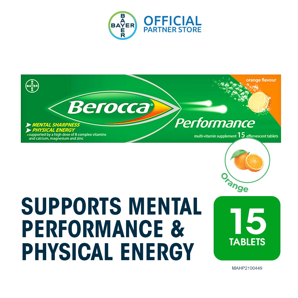 Berocca Orange Energy Vitamin Effervescent 15 Tablets Exp Oct 2026 ...