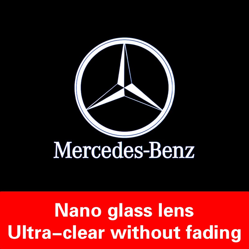 2pcs Mercedes Benz Car Door welcome light Laser Projection Ghost Shadow ...