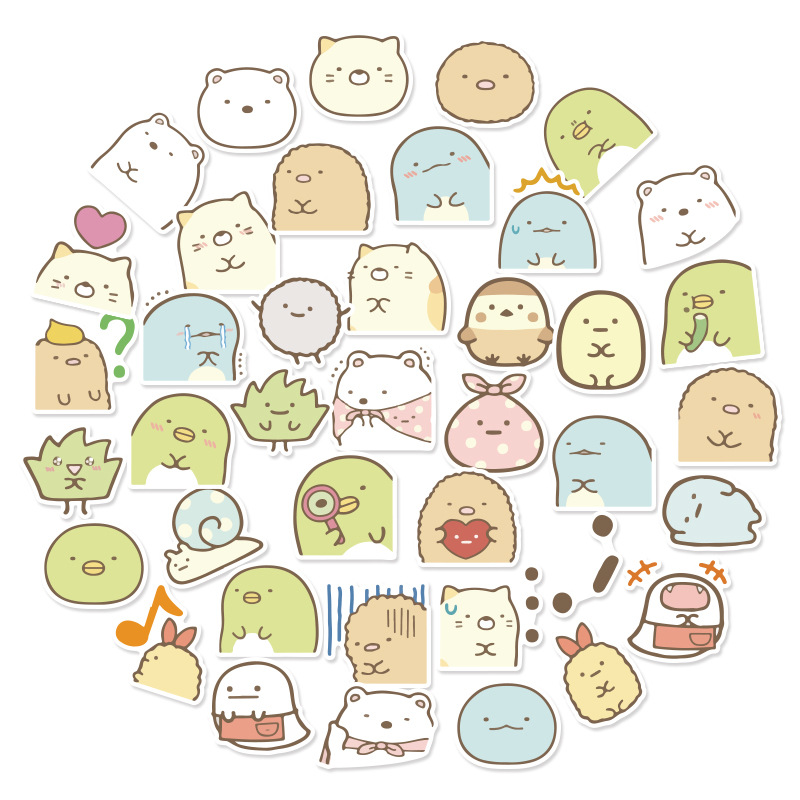 40 Pcs Sumikkogurashi Japan Cartoon Waterproof Stickers For Notebook