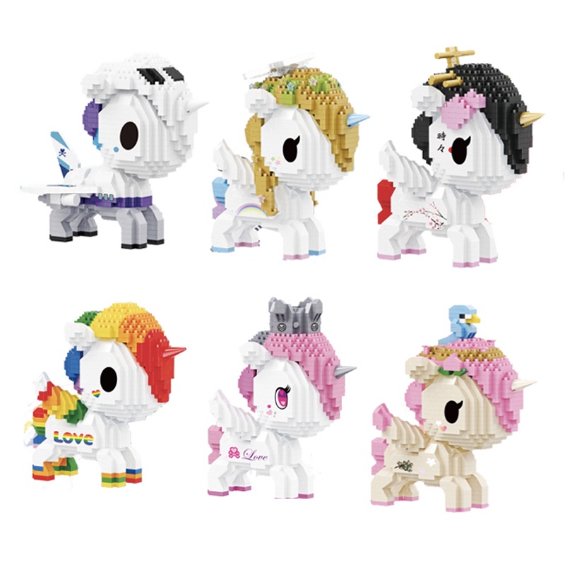 Balody Creator Series Cute Unicorn Mini Diamond Building Blocks Bricks ...