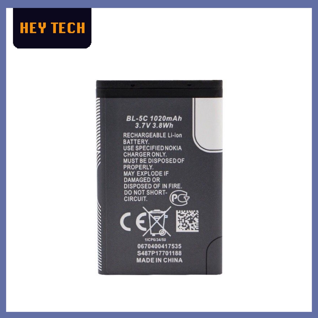 BL-5C Battery 1020mAh BL-5C / BL-4C Bateri 890mAh | Shopee Singapore